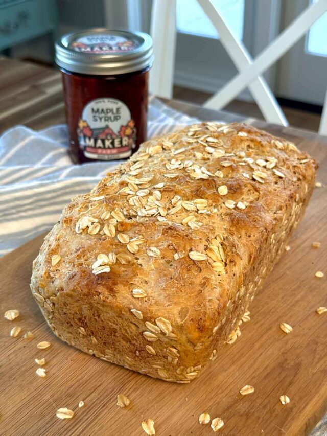 Homemade Maple Oat Bread (Ready in Under 4 Hours!)