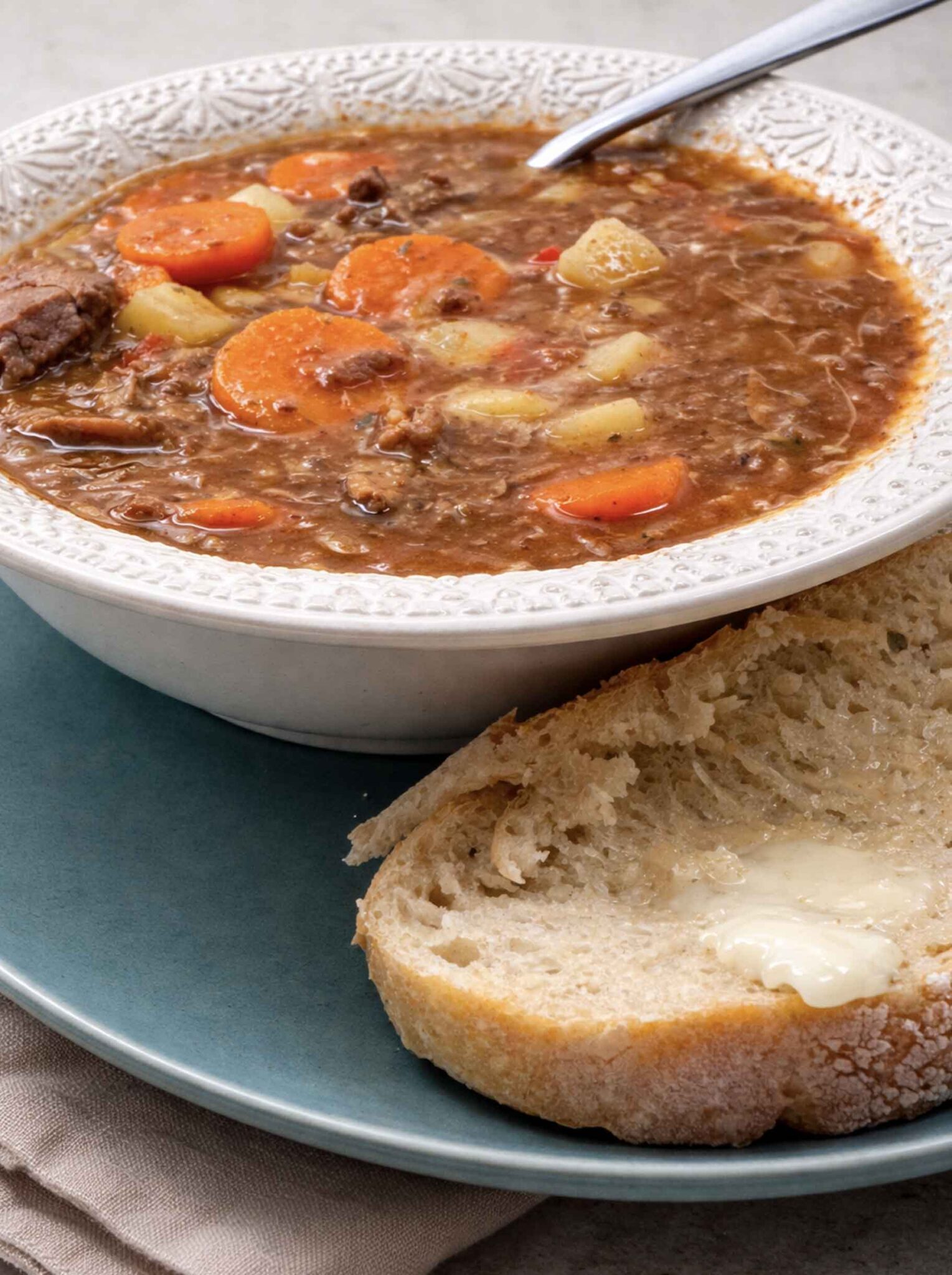 Savory Beef Stew (Pantry-Friendly Recipe, No Seasoning Packets Needed!)